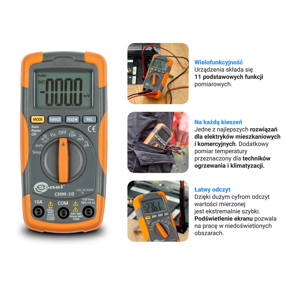 Digital Multimeter Sonel CMM-10 - Highest Quality & Safety - www.sonel.sg