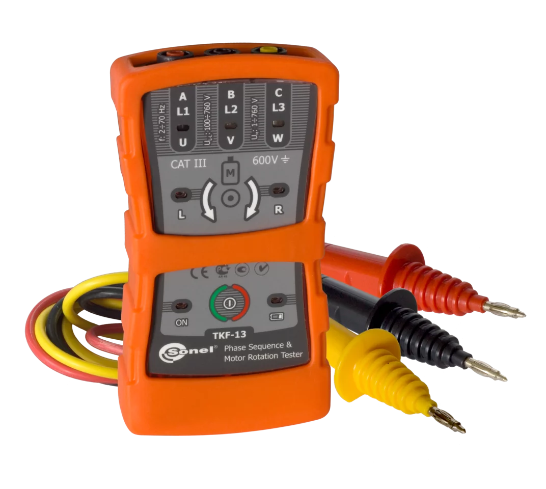 Phase sequence and motor rotation tester Sonel TKF-13 - Highest Quality ...
