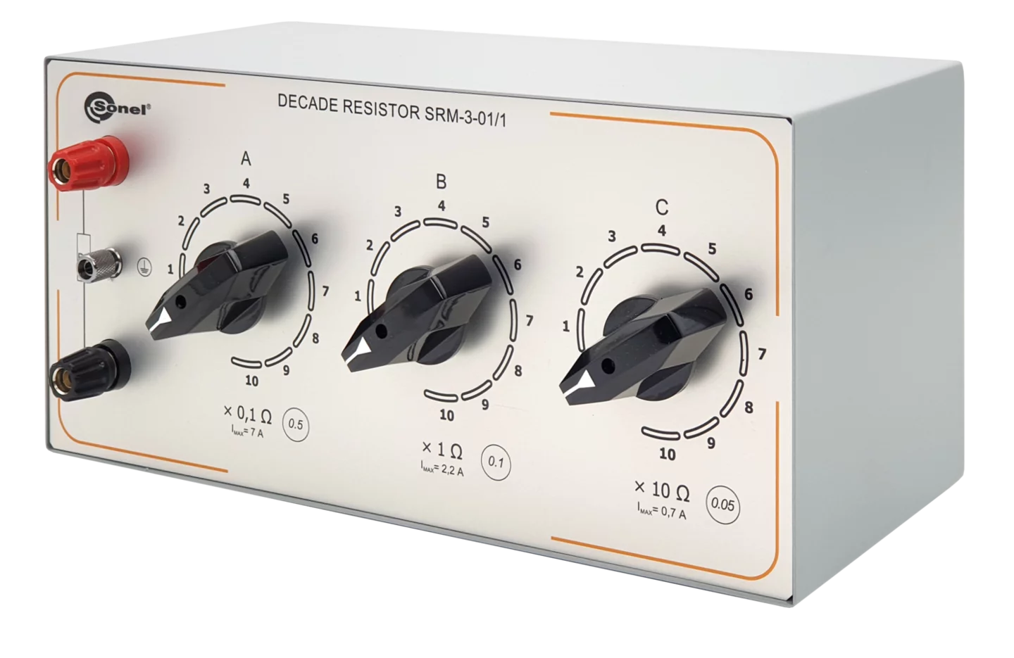 Sonel SRM-3-100/2 Década de resistencia manual - sonel.cl